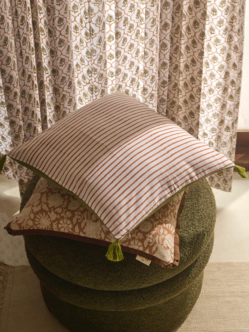 Shop Block Printed Cotton Cushion Covers | Michri.India