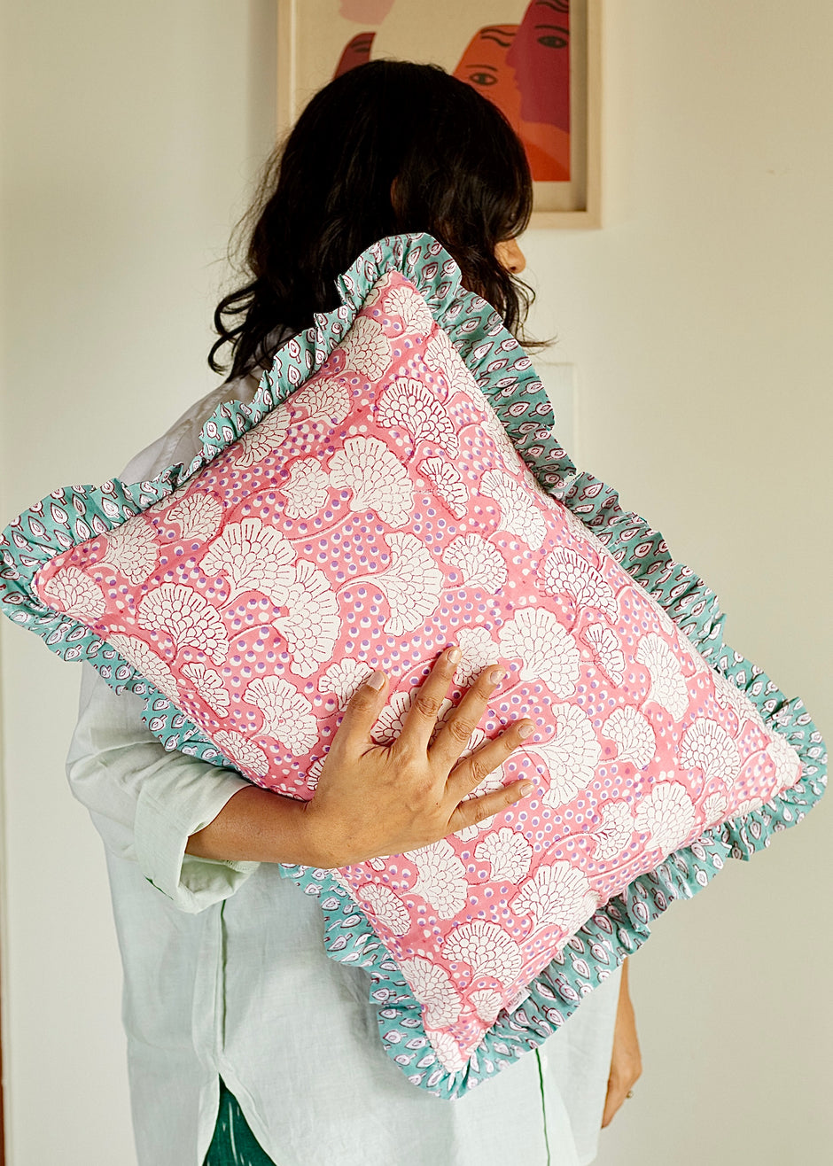 Shop Block Printed Cotton Cushion Covers | Michri.India