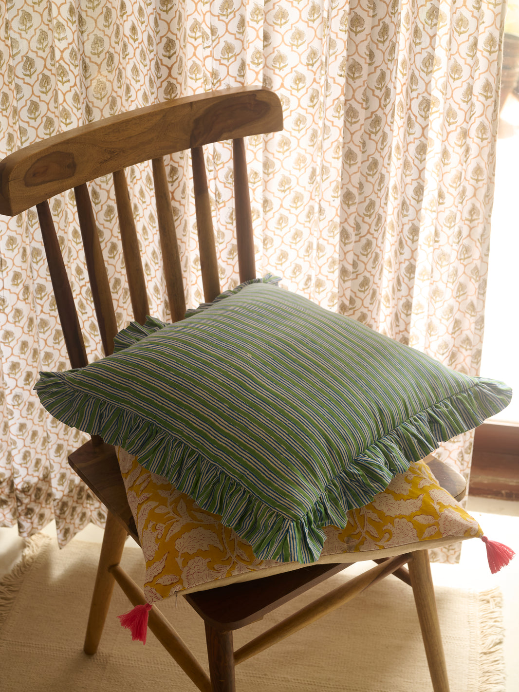 Shop Block Printed Cotton Cushion Covers | Michri.India