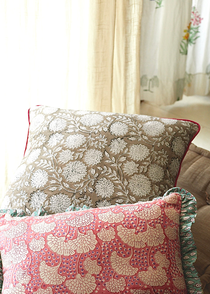 Shop Block Printed Cotton Cushion Covers | Michri.India